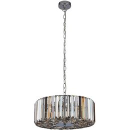 Searchlight H&auml;ngeleuchte &raquo;H&auml;ngeleuchte Chapeau&laquo; E27 1 Stk. Glamour&ouml;s Chrom, klar, rauchfarben, bernsteinfarben, wei&szlig;