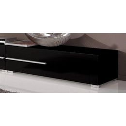 Lowboard &raquo;Aqua&laquo; Sch&ouml;nes Anbauprogramm in 2 hochgl&auml;nzenden Farben, Breite 80 cm schwarz