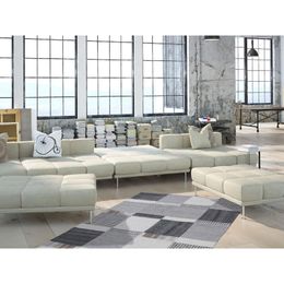 Kayoom Teppich &raquo;Liana 210&laquo; rechteckig 10 mm H&ouml;he Handgefertigter Seidenteppich, Unikat, mit Echtheitszertifikat Natur Obermaterial: 90% Wolle, 10%...