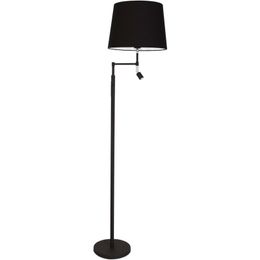 BY RYDENS Stehlampe »Orlando« E27 1 Stk. Stehleuchte mit Stoffschirm sand schwarz