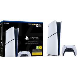 Playstation 5 Konsolen-Set »Digital Edition (Slim) inkl. zweitem DualSense Wireless-Controller« 825 GB 1 weiß/schwarz 825 GB Festplatte (667 GB vom...