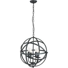 Searchlight Hängeleuchte »Orbit 4Lt Pendant - Black Metal« E14 1 Stk. Schwarz