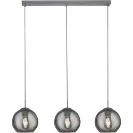 Searchlight Hängeleuchte »Balls 3Lt Bar Pendant« E27 1 Stk. Chrom und Rauchglas