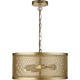 Searchlight Hängeleuchte »Fishnet 3Lt Pendant« E27 1 Stk. Matt-Gold