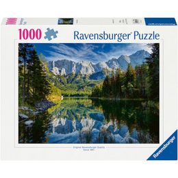 Ravensburger Puzzle »Eibsee mit Wettersteingebirge und Zugspitze« Made in Germany bunt