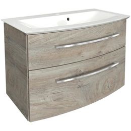 Fackelmann Waschtisch »B.Style« Set, 2 tlg. Badmöbel Nature Oak + Nature Oak