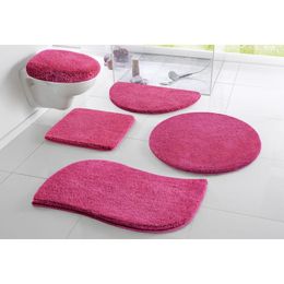 my home Badematte »Merida, Badvorleger, Badezimmer Teppich« Höhe 32 mm rutschhemmend beschichtet fußbodenheizungsgeeignet schnell trocknend...
