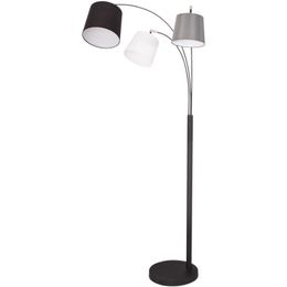 BY RYDENS Stehlampe »Foggy« E14 1 Stk. Stehleuchte mit 3 Stoffschirmen sand schwarz