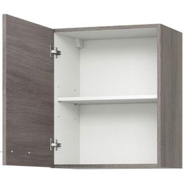 KOCHSTATION Hängeschrank »KS-Trea O60-60« inklusive Einlegeboden, Breite 60 cm, Höhe 60 cm eichefarben grau