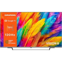 Grundig LED-Fernseher »75 VOE 83« 189 cm/75 ′′ Smart-TV Schwarz Dynamische und ruckelfreie Bildschärfe dank Motion Picture Improvement by Grundig