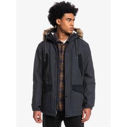 Quiksilver Parka »Long Trip« schwarz M M Material: Canvas aus Baumwolle