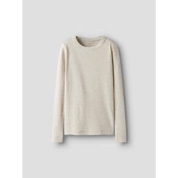 name it Langarmshirt &raquo;NKFNAKAL LS TOP NOOS&laquo; in Basic-Form und leicht gerippter Qualit&auml;t Peyote Melange 134/140 134/140 Unifarbenes Design, perfekt...