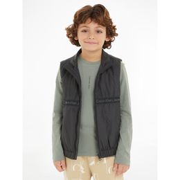 Calvin Klein Jeans Kurzweste »BOXY LIGHT PADDED TAPE VEST« für Kinder bis 16 Jahre mit Calvin Klein Markenlabel Ck Black 4 (104) 4 (104) Weste von...