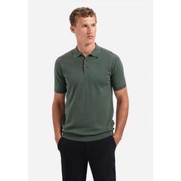 NO EXCESS T-Shirt »Gestricktes Poloshirt Pullover Short Sleeve Polo Solid« Dark Green 3XL 3XL Bequemer Jersey