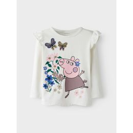name it Langarmshirt »NMFANNA PEPPA LS TOP BOX CPLG« Cloud Dancer 104 104 Shirt von name it für Mädchen