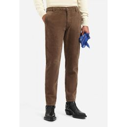 NO EXCESS Chinohose »Gerippte Cordhose Pants Chino Stretch Corduroy« Taupe S S Hochwertiges Material