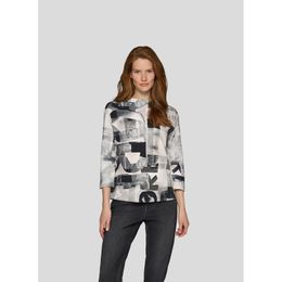 Rabe 3/4-Arm-Shirt mit All-Over Print Schwarz 50 50 Shirt von Rabe