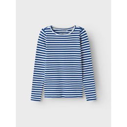name it Langarmshirt »NKFSURAJA XSL LS TOP NOOS« toller Ringel-Look in gerippter Qualität Surf the Web 92 92 Slim Fit T-Shirt von name it für Mädchen