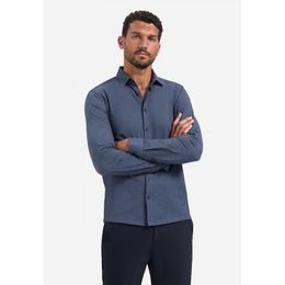NO EXCESS Langarmhemd »Meliertes Jerseyhemd Shirt Jersey« Washed Blue L - Normalgrößen Normalgrößen L Bequemer Jersey