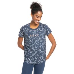 Roxy Trainingsshirt »Dance Of Joy« Mood Indigo Tropical Mood L L Stoff: Weicher, leichter Stoff