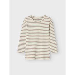name it Langarmshirt »NMNBANI LS XSL TOP NOOS« Ringel-Look in toller Rippen-Qualität Pure Cashmere 122 (128) 122 (128) Langarmshirt von name it