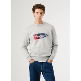 Pepe Jeans Sweatshirt »TREY CREW« Regular Fit mit Rundhals light grey marl M M Sweatshirt TREY CREW von Pepe Jeans