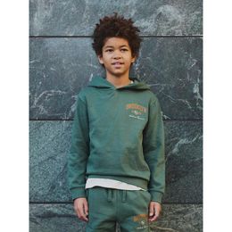 name it Jungen Kapuzensweatshirt &raquo;NKMNEWI LS NREG SWEAT WH BRU&laquo; 134/140