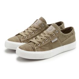 ELBSAND Sneaker »Schnürschuh, « Schnürhalbschuh, Freizeitschuh aus Textil, Used-Look VEGAN khaki 35 35 Textilschuhe, Stoffschuhe im angesagten...