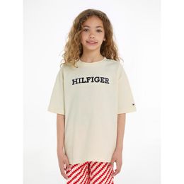 Tommy Hilfiger T-Shirt »U MONOTYPE TEE S/S«, mit großer Logo-Stickerei Calico 80 80 T-Shirt von Tommy Hilfiger