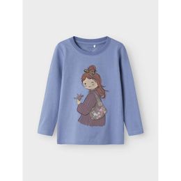 name it Langarmshirt »NMFOTREA LS TOP BOX« Blue Ice 98 98 Shirt von name it für Mädchen