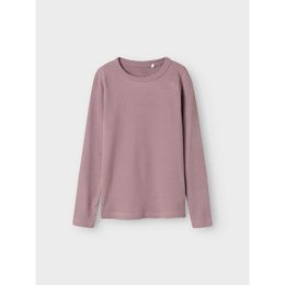 name it Langarmshirt »NKFNAKAL LS TOP NOOS« in Basic-Form und leicht gerippter Qualität Elderberry 122/128 122/128 Unifarbenes Design, perfekt für...