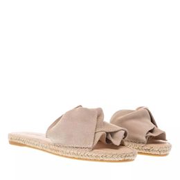 espadrij l'originale Espadrij l&rsquo;originale Slipper & Pantoletten - Plage Boucle Velour - Gr. 38 (EU) - in Beige - f&uuml;r Damen
