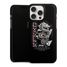 DeinDesign iPhone 15 Pro Max Handy Premium Case Smartphone Handyh&uuml;lle Schutzh&uuml;lle gl&auml;nzend Ocean Dragon Japan Premium Case