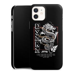 DeinDesign iPhone 12 Handy Premium Case Smartphone Handyh&uuml;lle Schutzh&uuml;lle matt Ocean Dragon Japan Premium Case