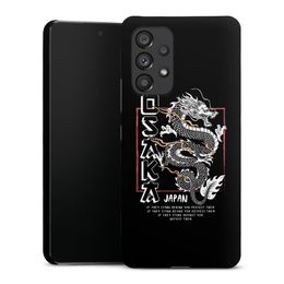 DeinDesign Galaxy A53 5G Handy Premium Case Smartphone Handyh&uuml;lle Schutzh&uuml;lle matt Japan Dragon Ocean Premium Case