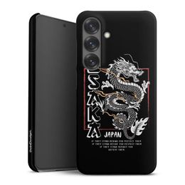 DeinDesign Galaxy S25 Handy Premium Case Smartphone Handyh&uuml;lle Schutzh&uuml;lle matt Ocean Dragon Japan Premium Case
