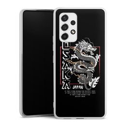 DeinDesign Galaxy A53 5G Handy Silikon H&uuml;lle Case transparent Handyh&uuml;lle Japan Dragon Ocean Silikon Case