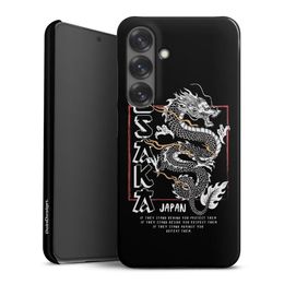 DeinDesign Galaxy S25 Handy Premium Case Smartphone Handyh&uuml;lle Schutzh&uuml;lle gl&auml;nzend Ocean Dragon Japan Premium Case