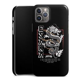 DeinDesign iPhone 12 Pro Handy Premium Case Smartphone Handyh&uuml;lle Schutzh&uuml;lle gl&auml;nzend Ocean Dragon Japan Premium Case
