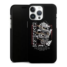 DeinDesign iPhone 14 Pro Max Handy Premium Case Smartphone Handyh&uuml;lle Schutzh&uuml;lle matt Ocean Dragon Japan Premium Case