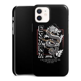 DeinDesign iPhone 12 Handy Premium Case Smartphone Handyh&uuml;lle Schutzh&uuml;lle gl&auml;nzend Ocean Dragon Japan Premium Case