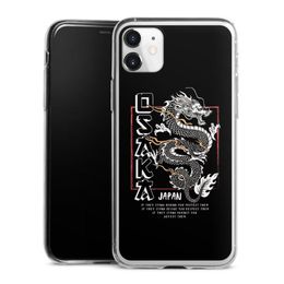 DeinDesign iPhone 11 Handy Slim Case Silikon Handyh&uuml;lle transparent H&uuml;lle extra d&uuml;nn Ocean Dragon Japan Silikon Slim Case