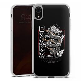 DeinDesign iPhone Xr Handy Silikon H&uuml;lle Case transparent Handyh&uuml;lle Ocean Dragon Japan Silikon Case