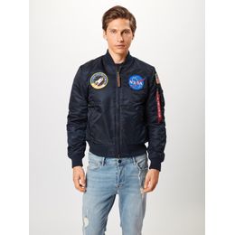Alpha Industries Jacke 'NASA' Herren Gr&ouml;&szlig;e L blau / nachtblau / rot / wei&szlig;