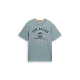 Tom Tailor T-Shirt Herren Größe XXL grau / hellgrau / orange