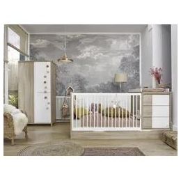 Babymöbel-Set GALIPETTE "Sasha", weiß, ohne Matratze, Schlafzimmermöbel-Sets, bestehend aus Schrank, Bett, Regal, Kommode, Schreibtisch & Ablage