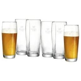 Ritzenhoff & Breker Bierglas RITZENHOFF & BREKER "Willi", transparent, H:18cm Ø:8cm, Glas, Trinkgefäße, 500 ml, 6-teilig