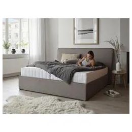 Polsterbett Collection AB "Romo erhältlich in der Breite 180x200cm", taupe, B:202cm H:116cm L:215cm, Betten, 3 Varianten: Rahmen, Lattenrost oder Komplett-Set mit King-Matratze