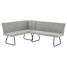 Eckbank OTTO HOME "Blee", grau, H:87cm T:160cm, FSC-zertifizierter Holzwerkstoff, Sitzbänke, pflegeleichter Strukturstoff, komfortable Polsterung, Metallgestell