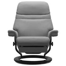 Relaxsessel stressless "Sunrise", grau (wild dove batick), B:79cm H:103cm T:78cm, Leder BATICK: BATICK ist ein leicht korrigiertes, durchgefärbtes und genarbtes Möbelleder, bei dem die meisten Unebenheiten und Spuren in der Regel entfernt wurden.;Leder PALOMA: PALOMA ist ein durchgefärbtes Semianilin-Möbelleder mit natürlicher Narbung.;ROHLEDER Stoff Q2 FARON: Ein fester zuverlässiger Bouclé mit e